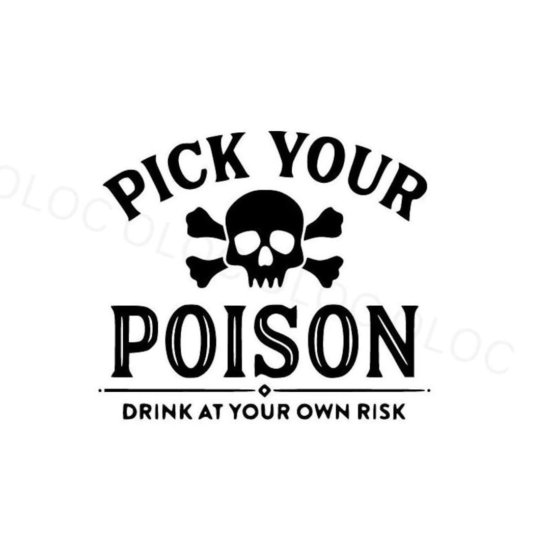 Pick Your Poison Clip Art PNG SVG JPG Digital Download Art - Etsy