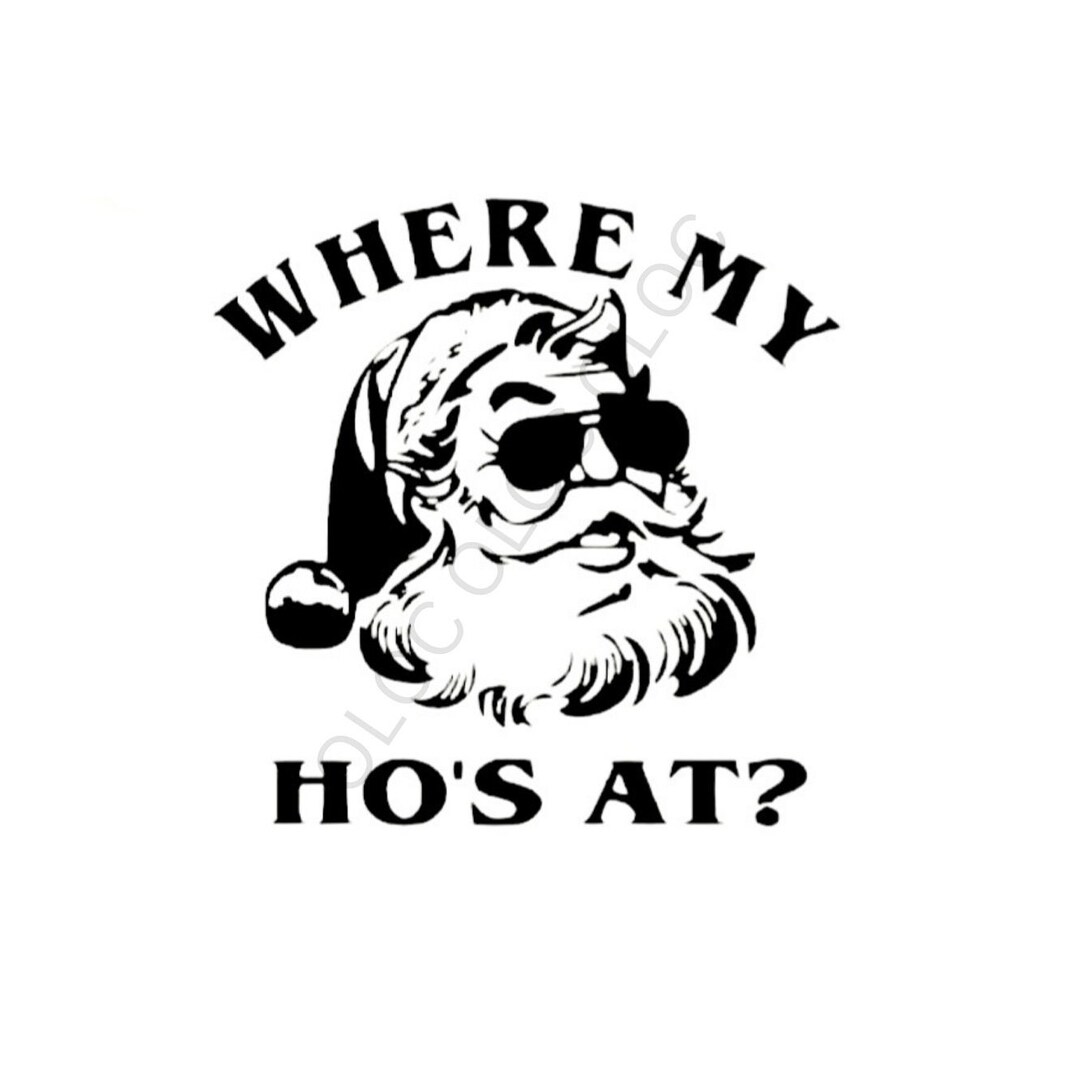 Santa Ho Christmas Funny Clip Art Png Svg Naughty Santa Digital