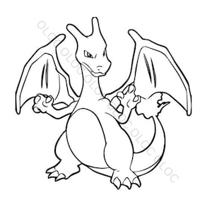 Charizard PNG SVG JPG Clip Art Pokémon Digital Download File Print ...