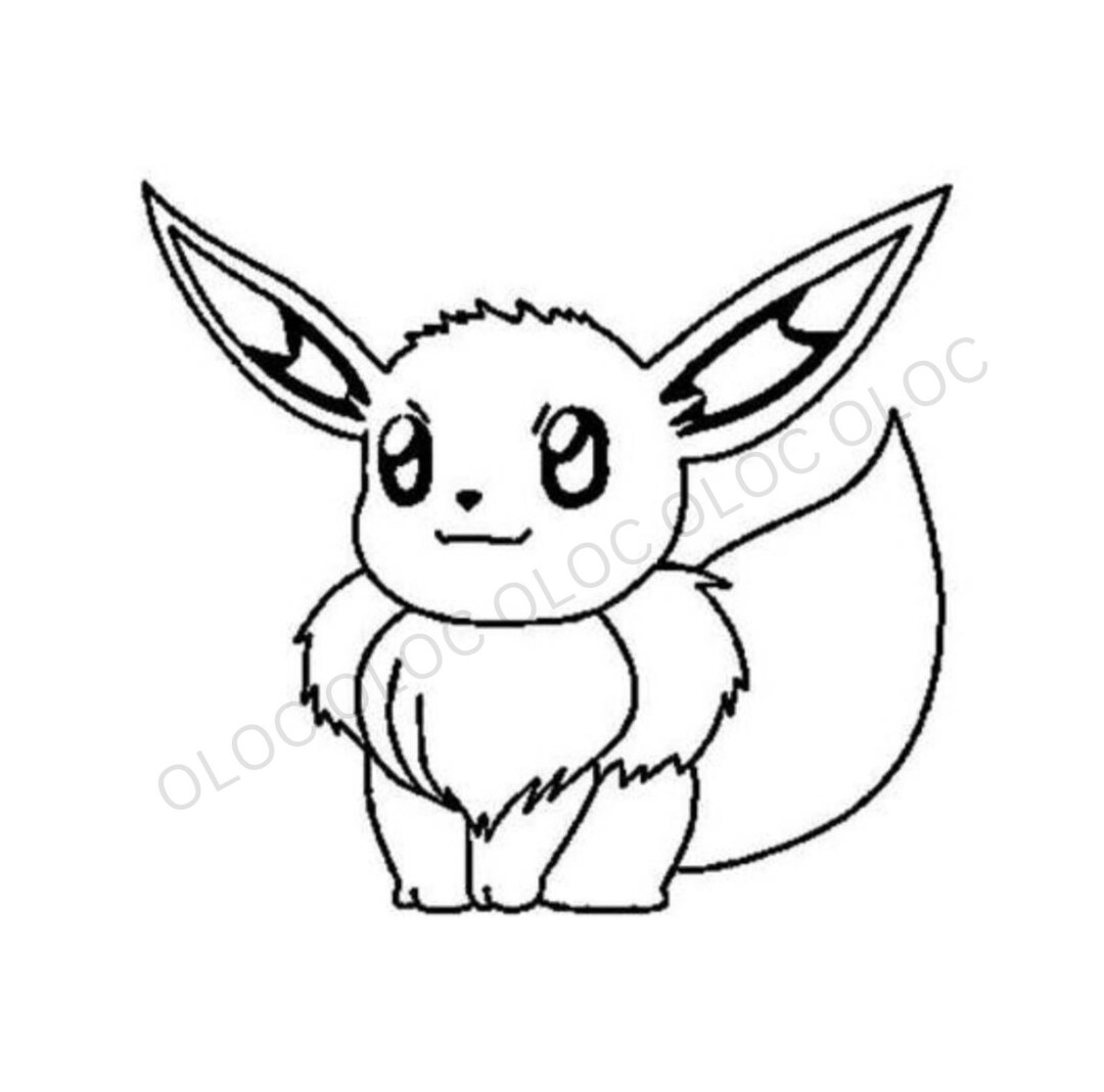 Eevee PNG SVG JPG Clip Art Pokémon Digital Download File Print - Etsy