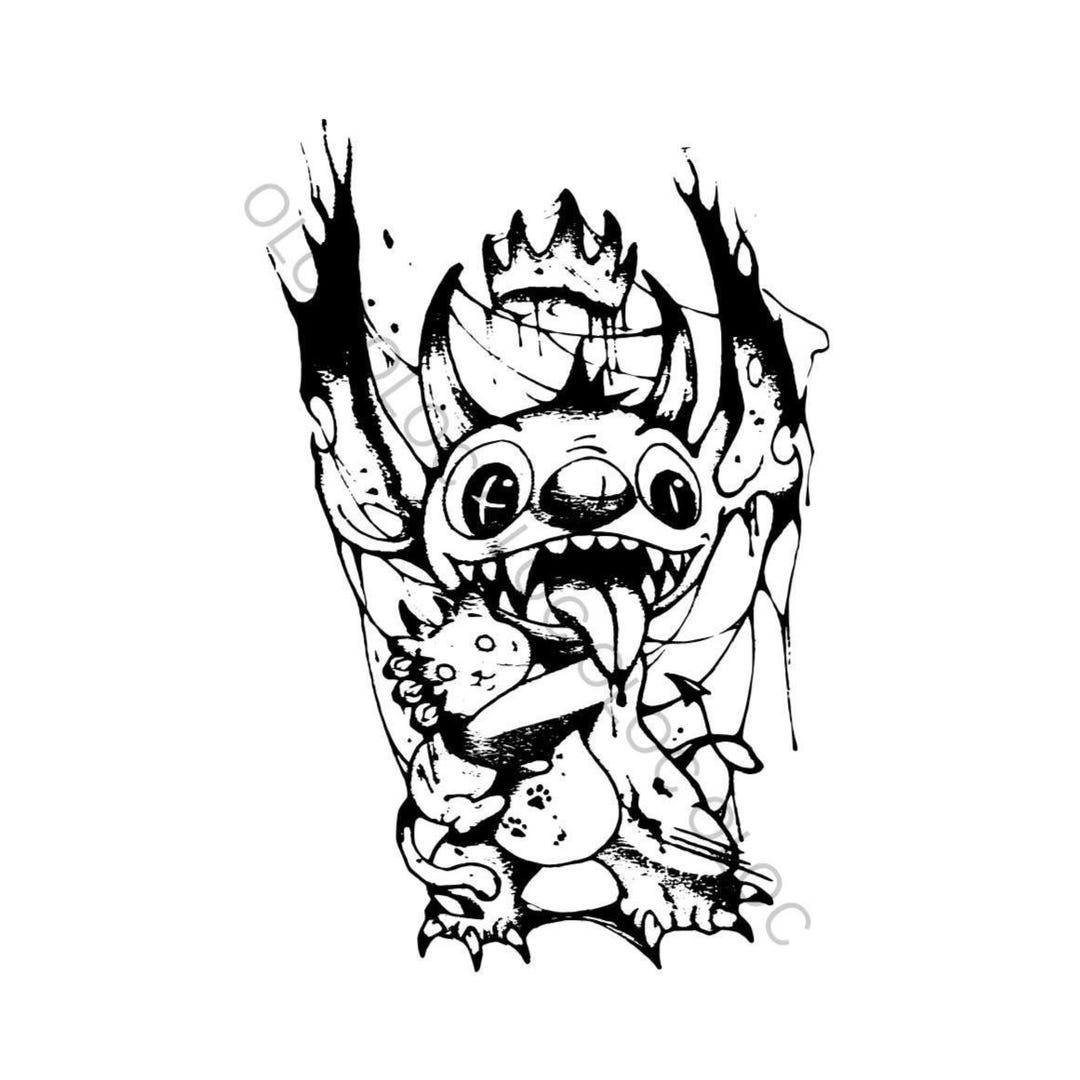 Dark Stitch Design PNG SVG JPG Digital Download File Lilo and Stitch ...