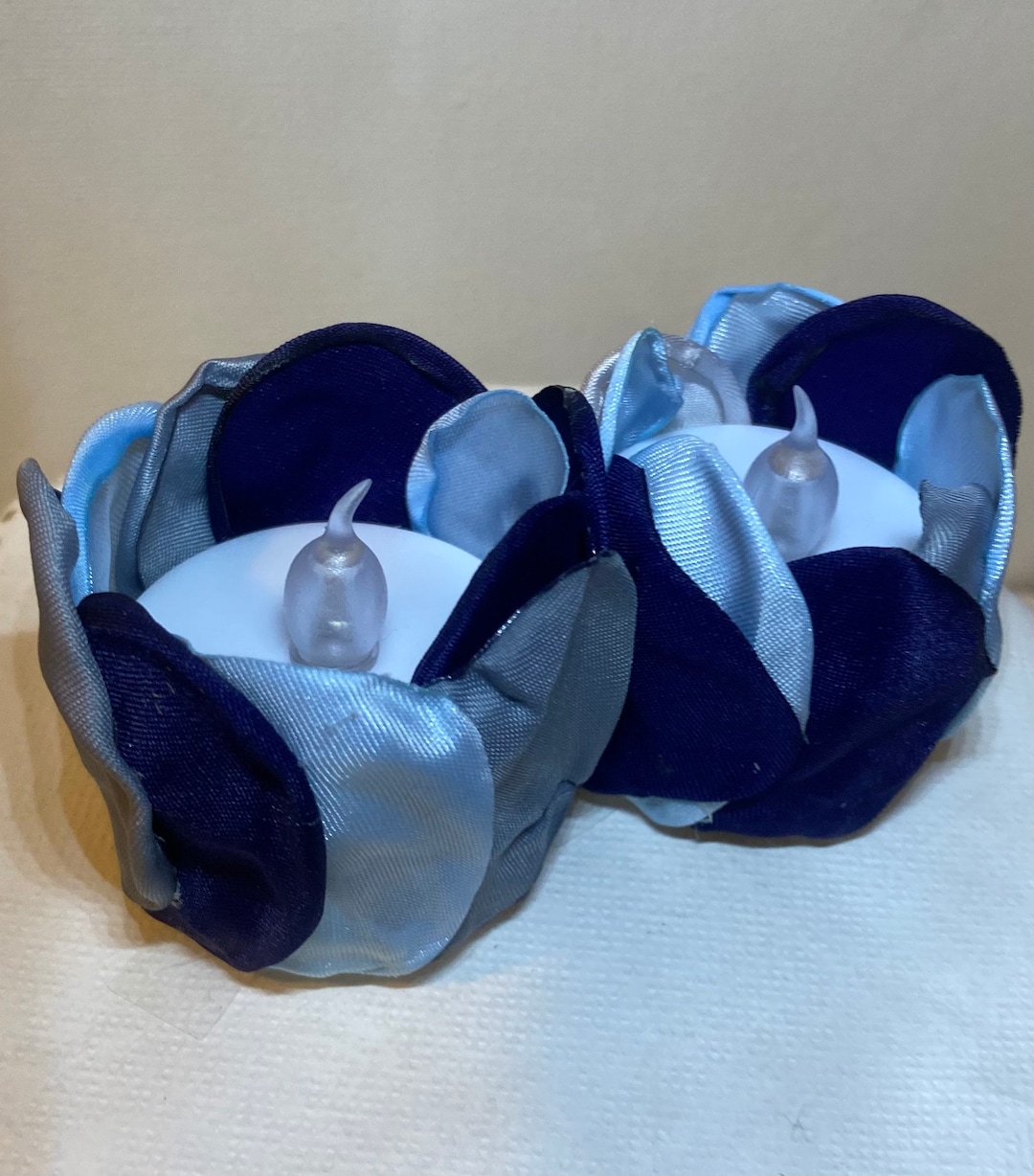 Tea Light|rose Petals|blue|tea Light|candle| Rose Petal|tea Light ...
