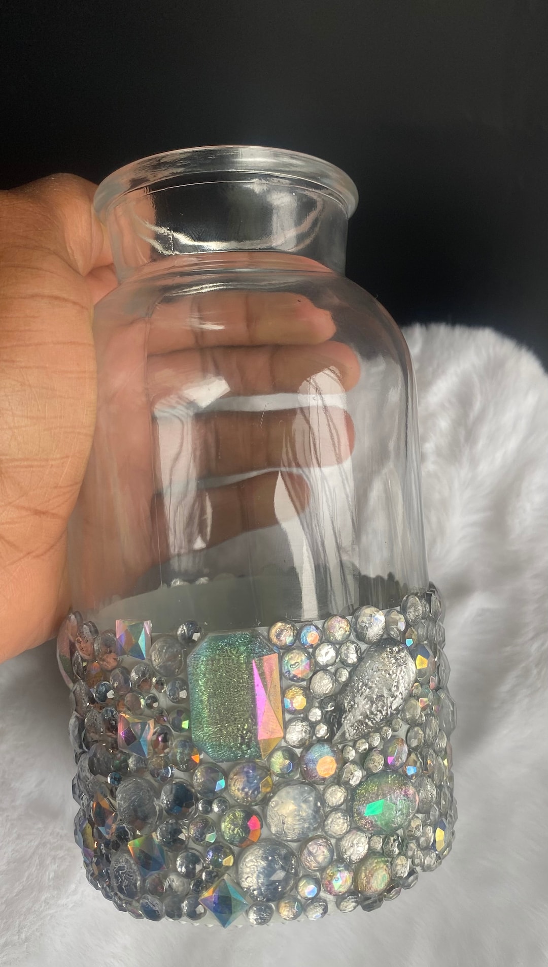 Bling|vase|bedazzled|glam|vase|flower Vase|makeup|paintbrush|bouquet ...