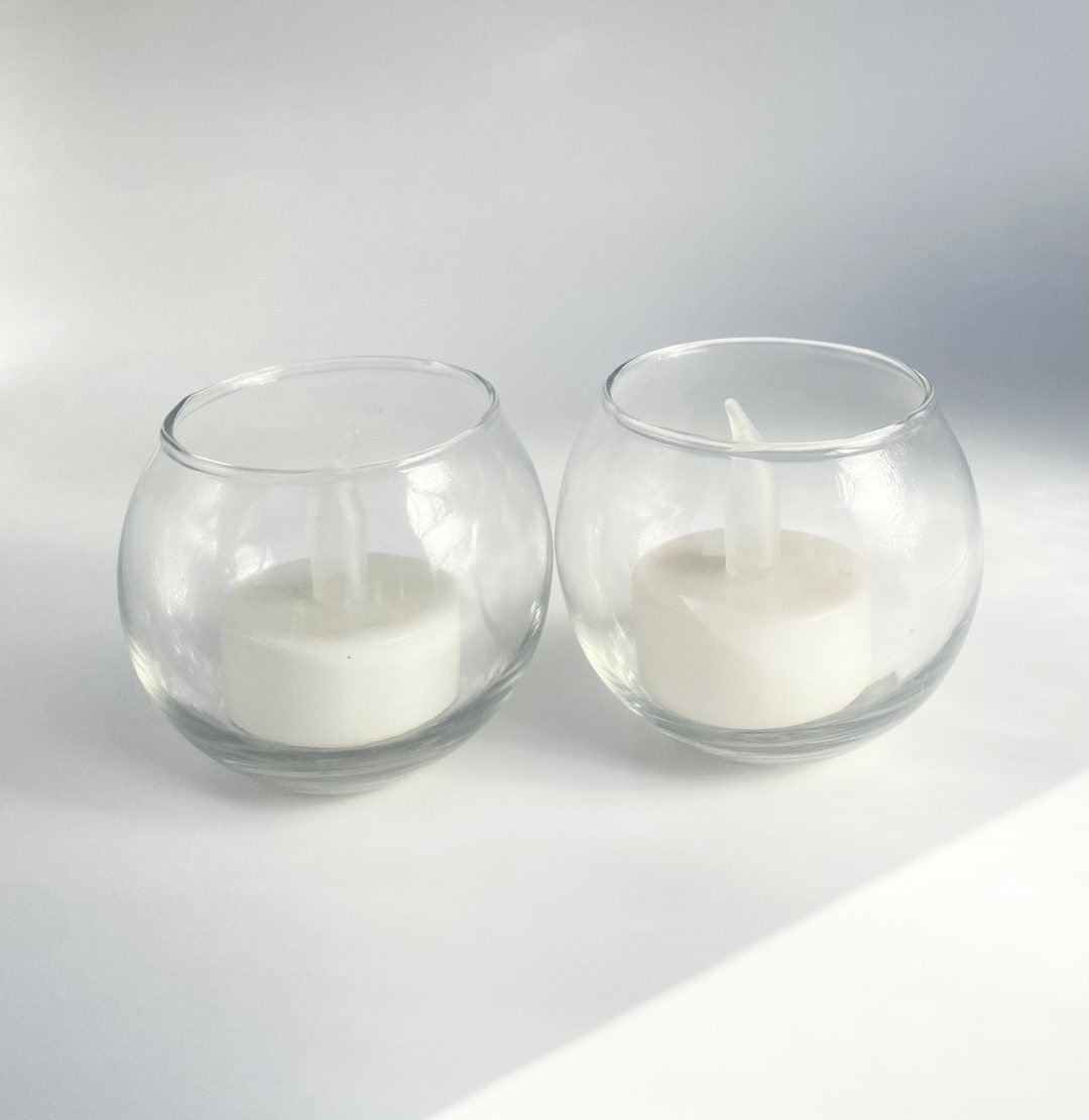 Globe Glass Candle Holder, Glass Candle Holder, Candle Holder Candle ...
