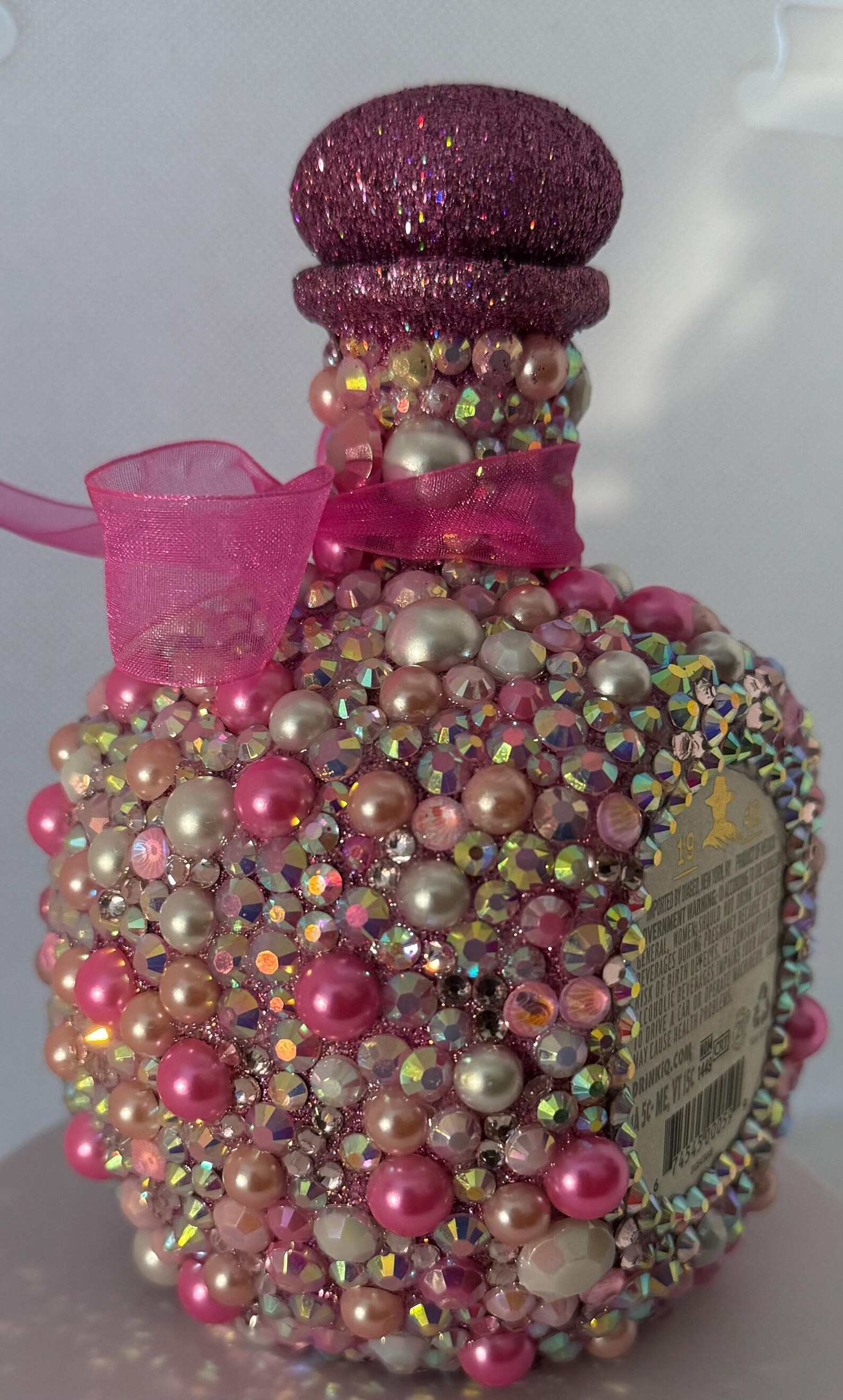 Pink Don Liquor Bottle, Bottle, Bedazzled Bottle, Bling Bottle,bling ...
