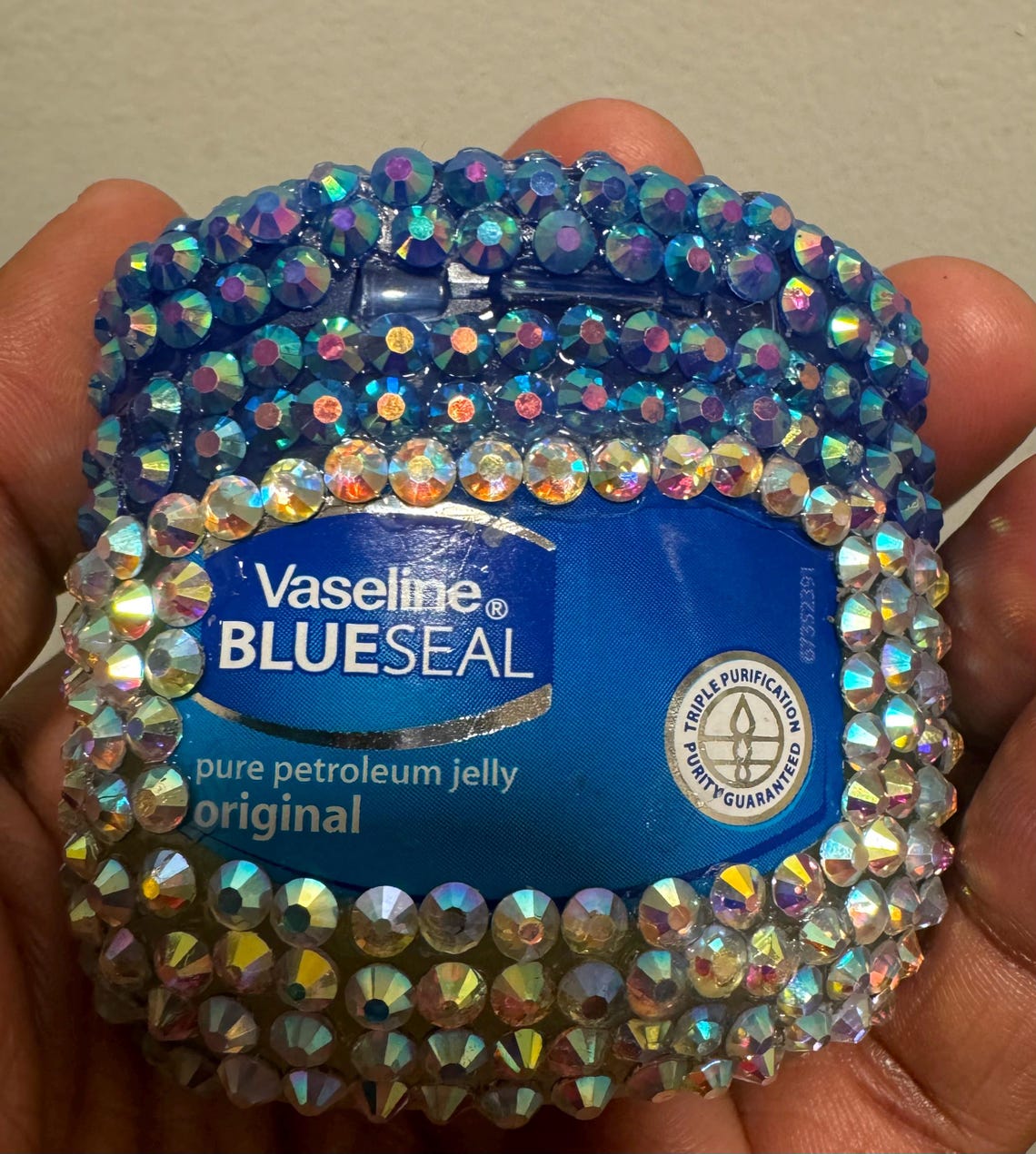 Crystal, Vaseline, Bedazzled Vaseline,container,travelcase,fall,winter ...