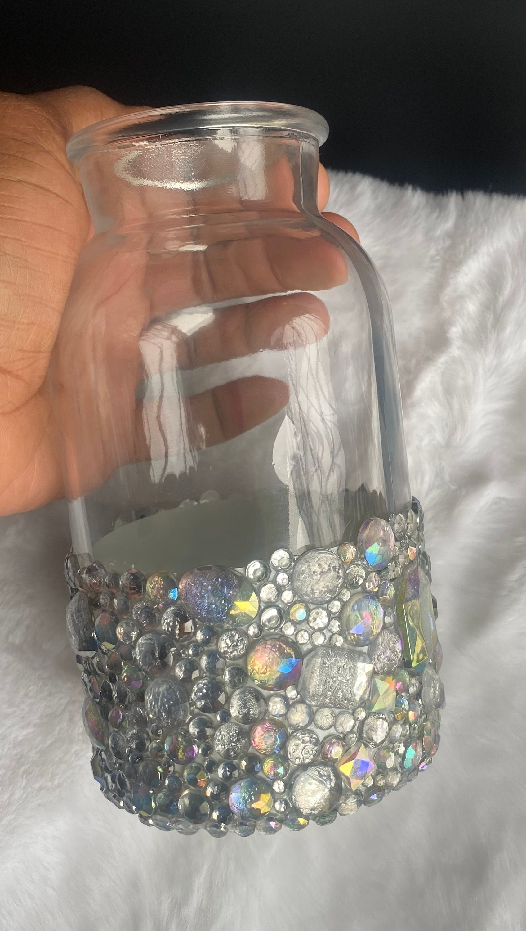 Bling|vase|bedazzled|glam|vase|flower Vase|makeup|paintbrush|bouquet ...