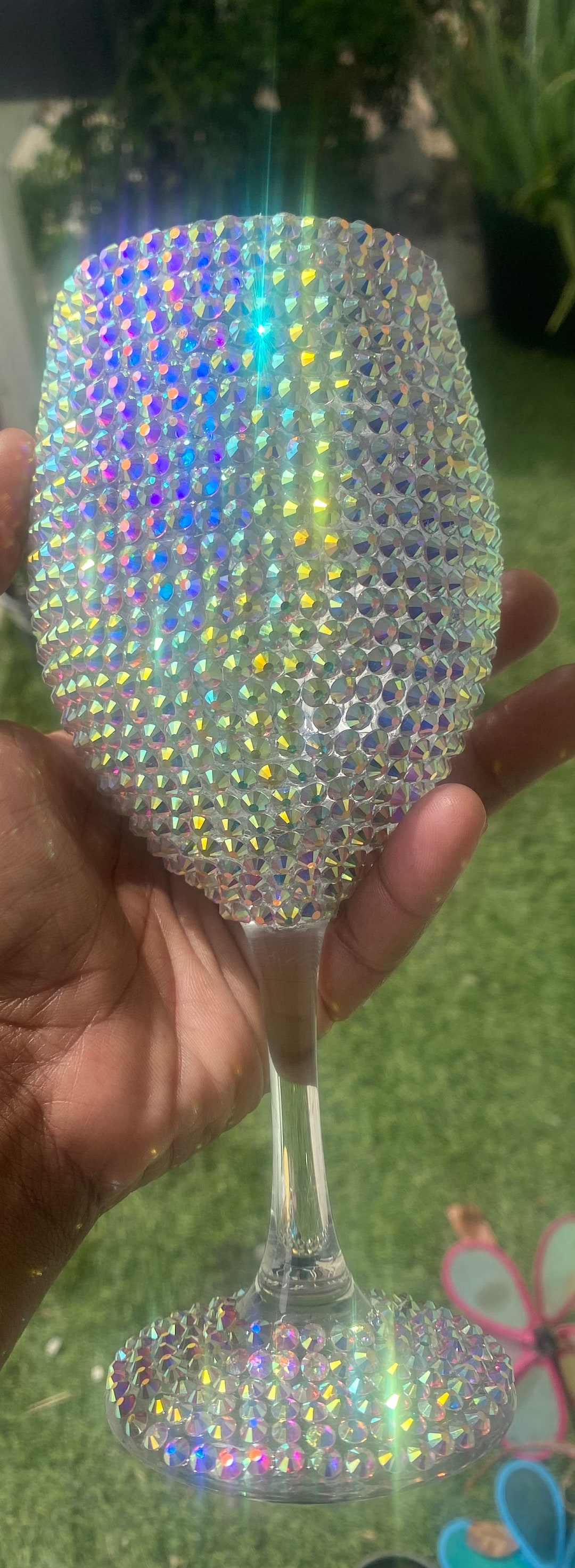 Birthdayglass|wine Glass|bling|wine Glass|wedding|gift|rhinestones ...