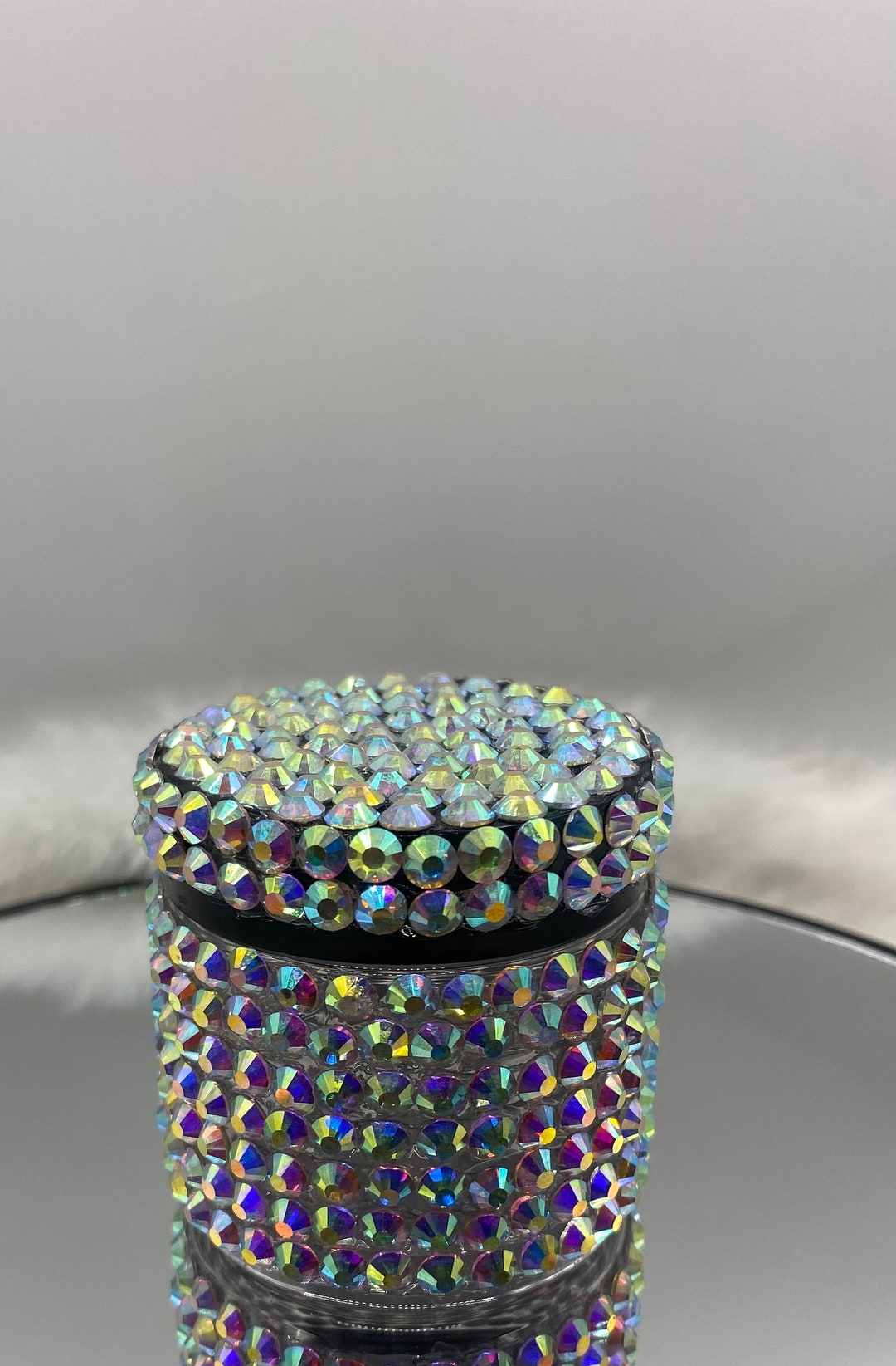 Glam Jar|container| Rhinestone Jar|travel Size|travel|bedazzled|jar ...