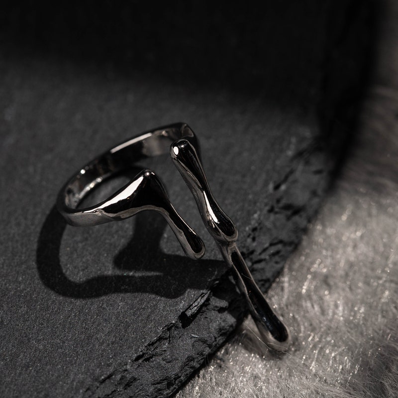 Irregular Sterling Silver Ring - Etsy