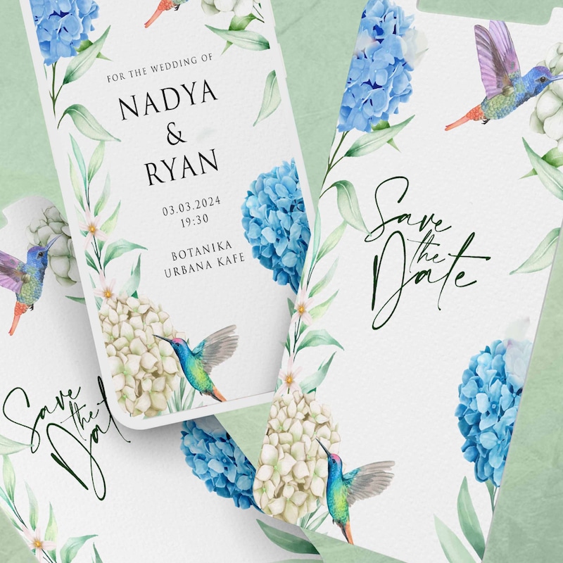 Hummingbird Invitations - Etsy