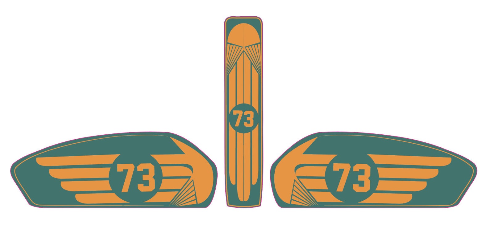 Super 73 Racing Battery Decal Vintage - Etsy UK