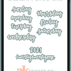 Digital Planner Sticker Download for iPad - Calendar Pack - Etsy