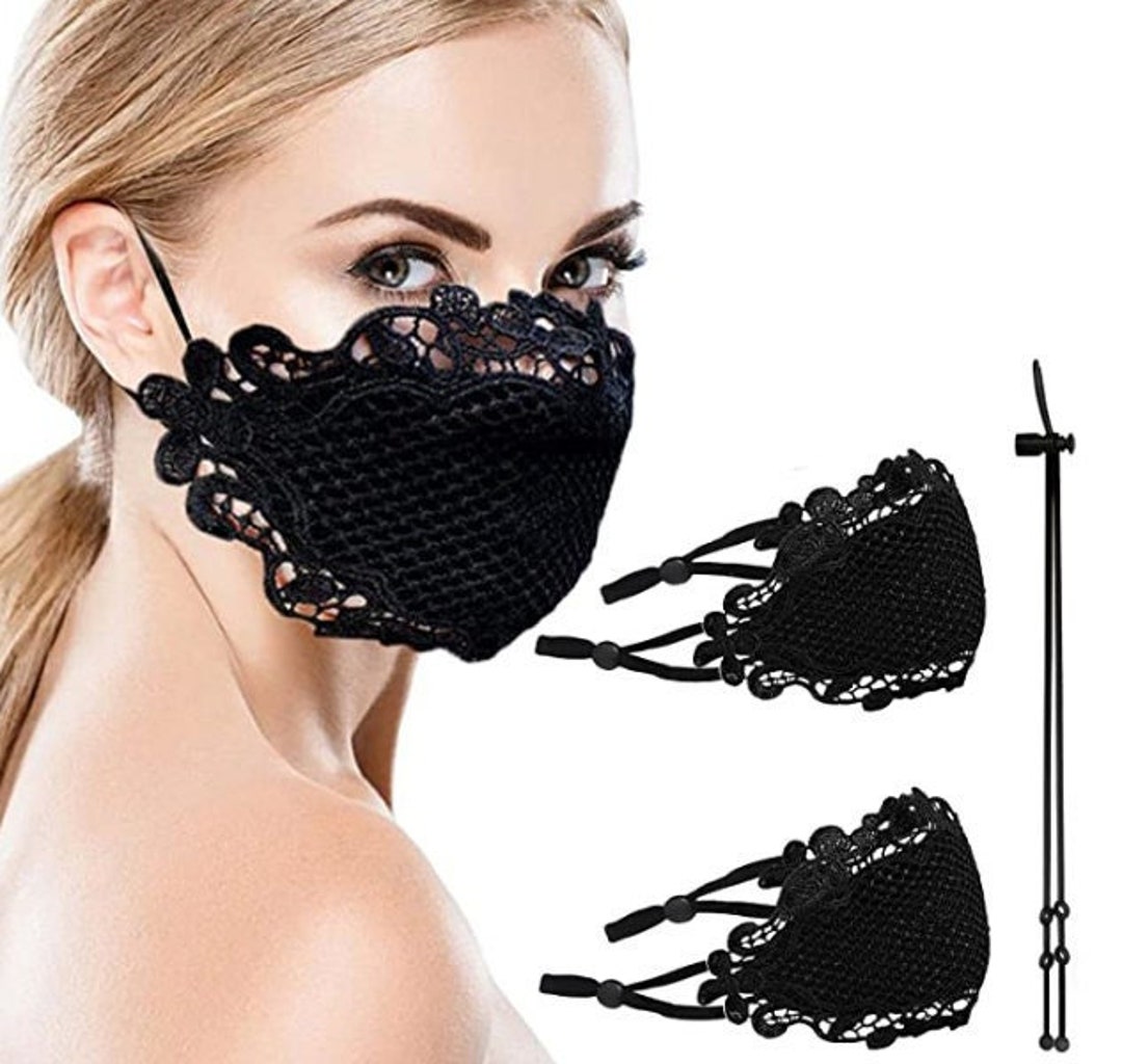 Lace Face Masks for Adults, Multifunctional Reusable Face Mask - Etsy