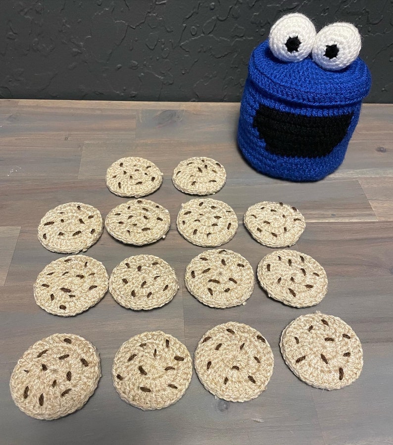 Crochet Cookie Jar Monster Matching Game - Etsy