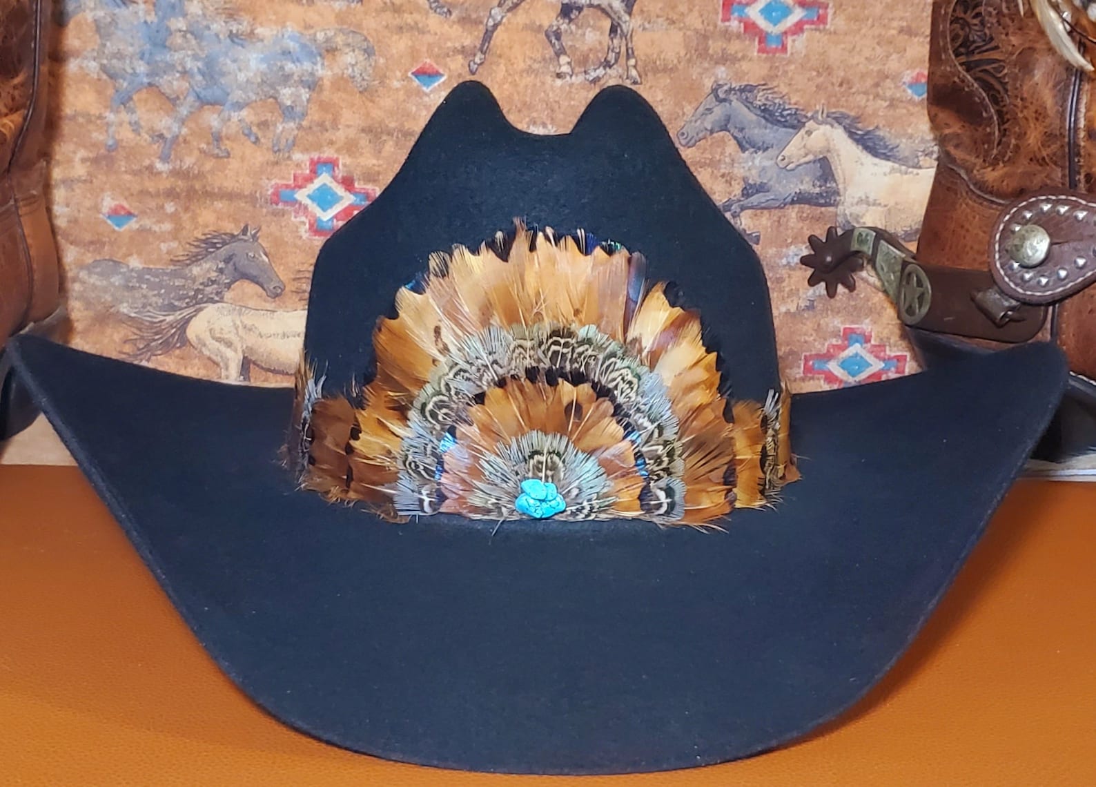 Real Feather Hat Band, Adjustable, Western Cowboy Hatband - Etsy