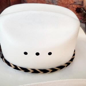 Horsehair Braided Hat Band, 3 Colors, Adjustable, Western Cowboy ...