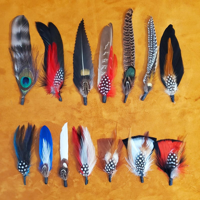 Cowboy Hat Feather Red - Etsy