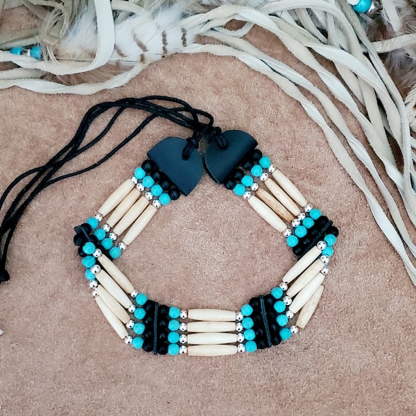 Tribal Bone Necklace - Etsy