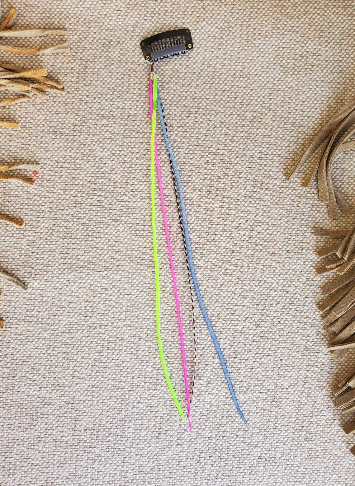 Long Skinny Feather(s) and a Clip, Boho Hair Extension, Choose How Many ...