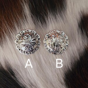 Concho Scarf Slide for Silk Wild Rag, Bandana, Scarf - Silver Color ...