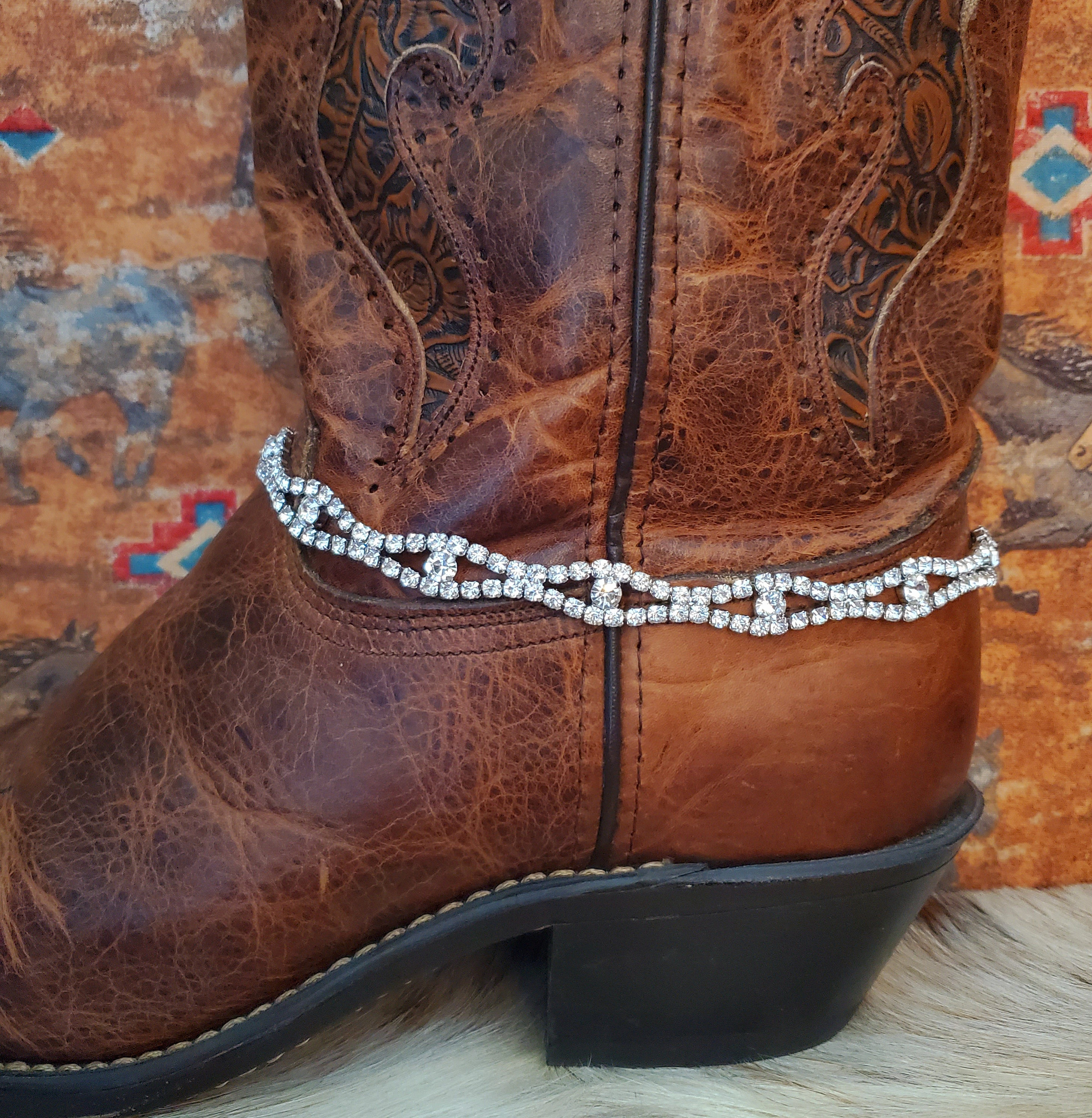 Bling Rhinestone Boot Bracelet, Boot Bling, Wedding Boots, Every Day ...