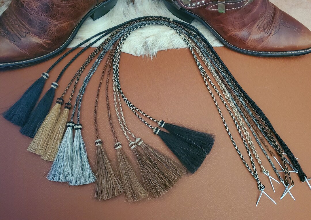 Western Stampede Hat String (7 Colors Available) Braided Horsehair With ...