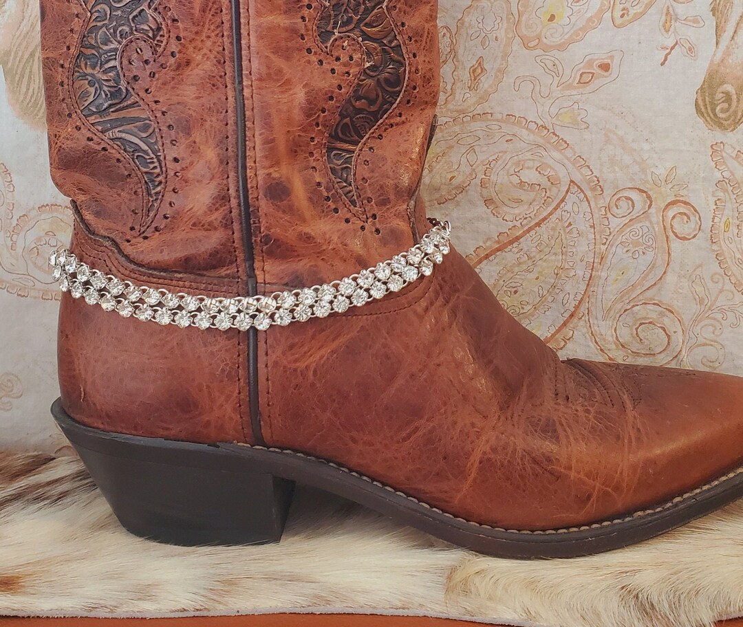 Boot Bling, Rhinestone Boot Bracelet, Handmade, for Everyday Boots or ...