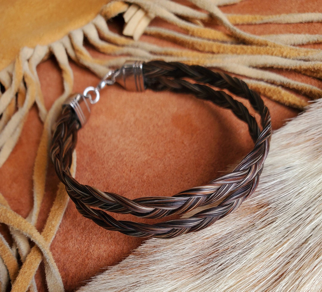 Horse Hair Double Braided Bracelet. Can Be Made With Your Horse's Hair ...
