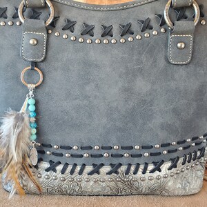 Custom Purse Dangle, Bag Charm, Feather Dangle for Your Purse, Hand Bag ...