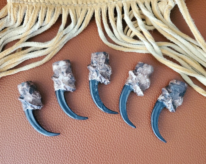 4 Synthetic Eagle Claws, 2" Long, Perfect for Necklace Project, Native ...