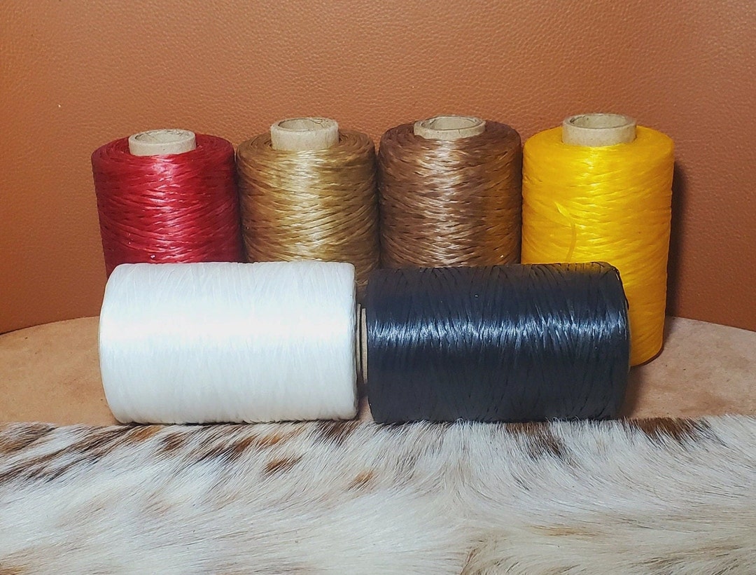 SINEW / Sinue Leather Thread, String for Beading, Crafts, Loom, Fringe, Chokers, Polyester Waxed ...