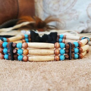 Native Hairpipe Choker 2,3,4,5 or 6 Rows, Antique Buffalo Bone Hairpipe ...
