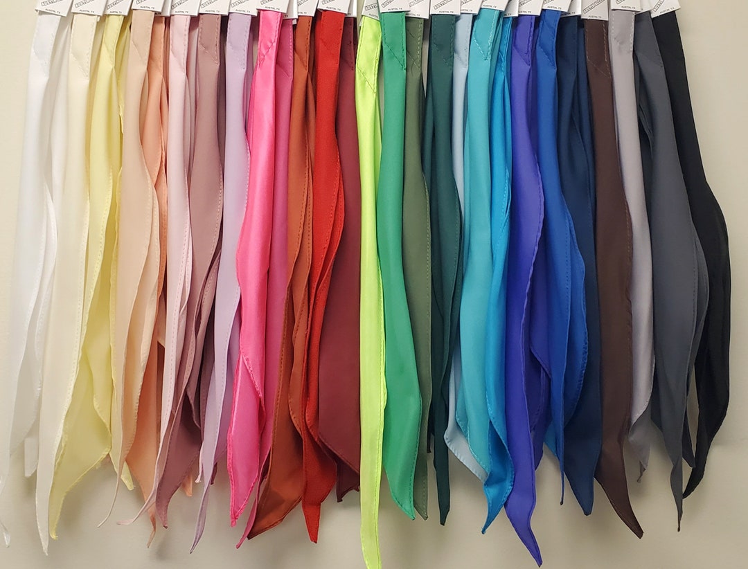 Western Short Scarf Tie - 36" Neck Scarf - Available in 27 Colors ...