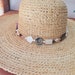 Shell Bead Hatband for a Beach Hat, Sun Hat or Gardening Hat Handmade ...