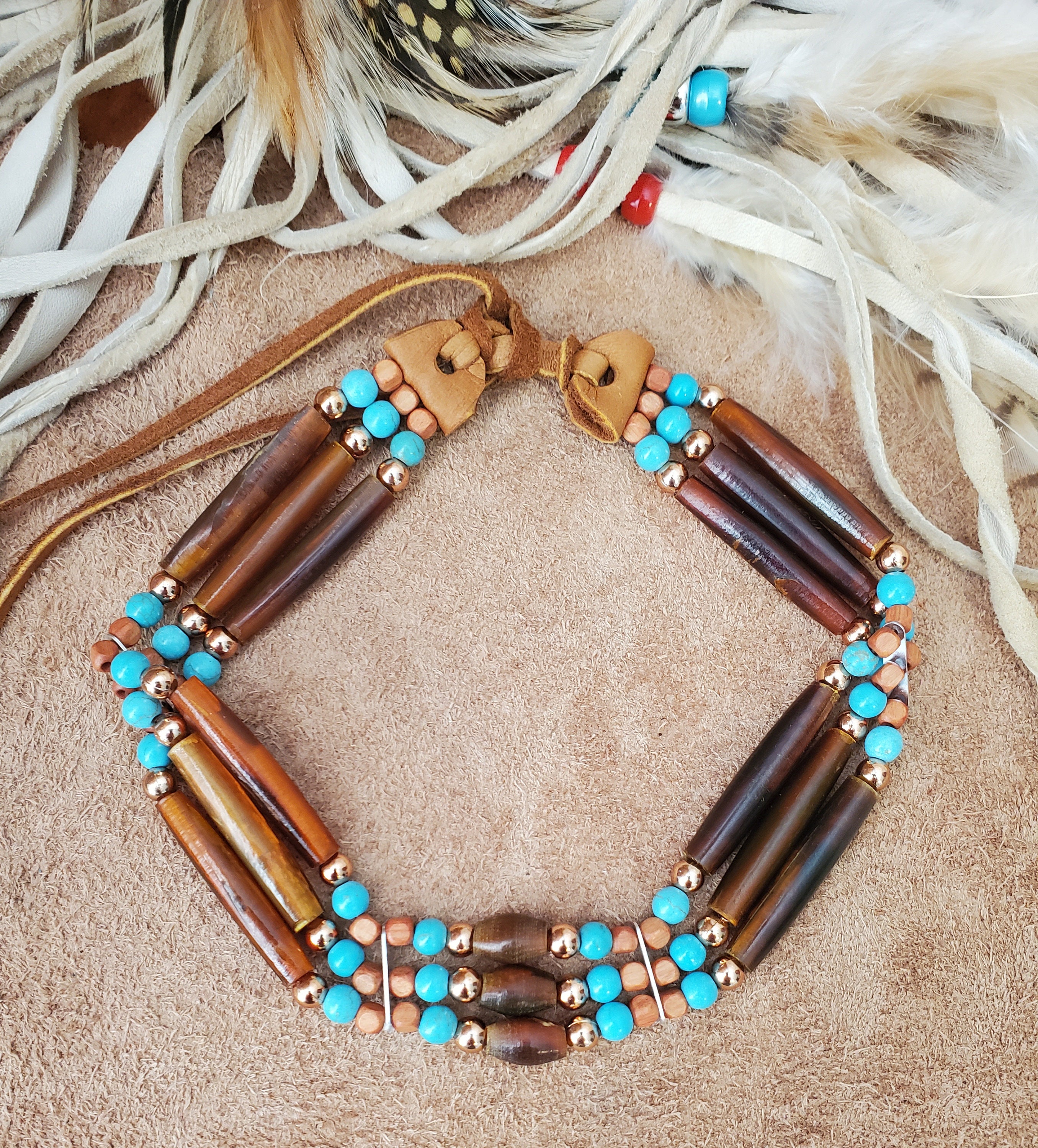 Native Hairpipe Choker With Arrowhead Handmade Native - Etsy