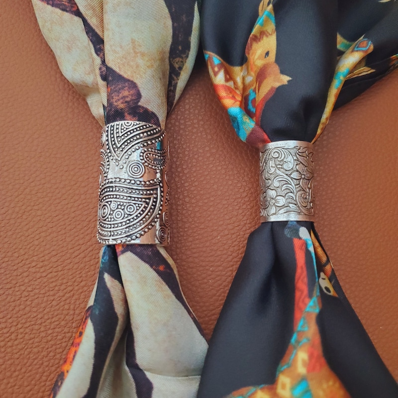 Silk Scarf With Silver - Etsy