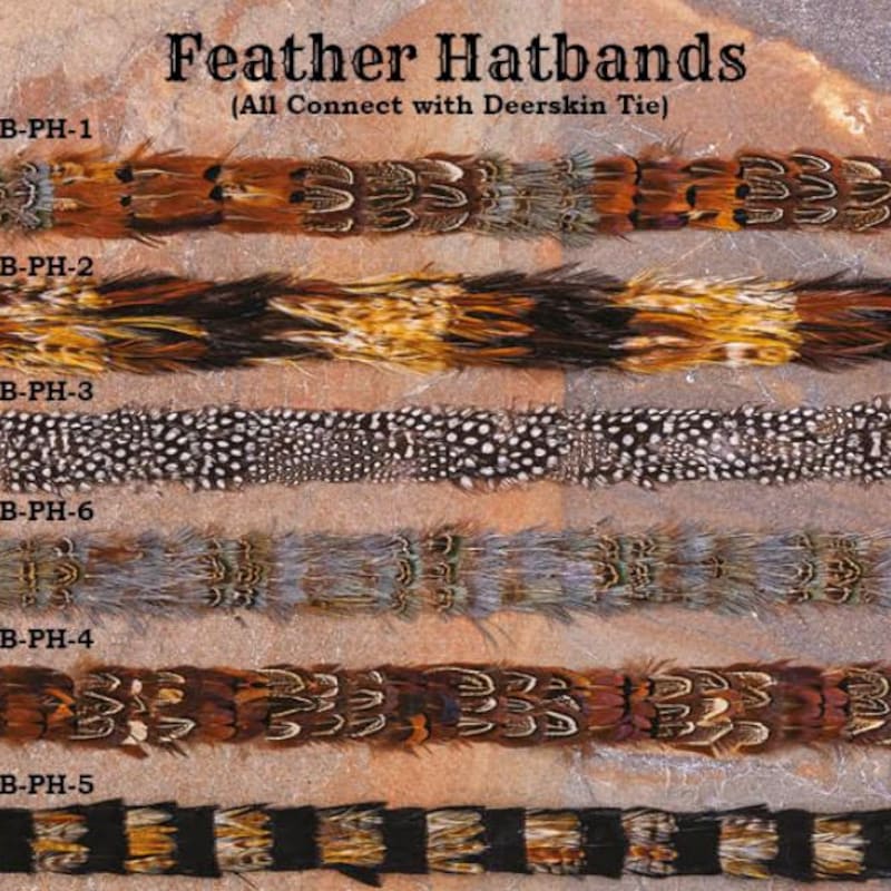 Phesant Feathers Hat Band - Etsy