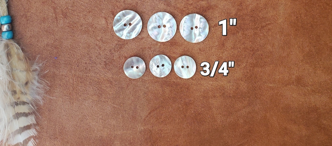 Shell Concho or Button That Are 3/4", 1" in Diameter - Abalone Shell ...