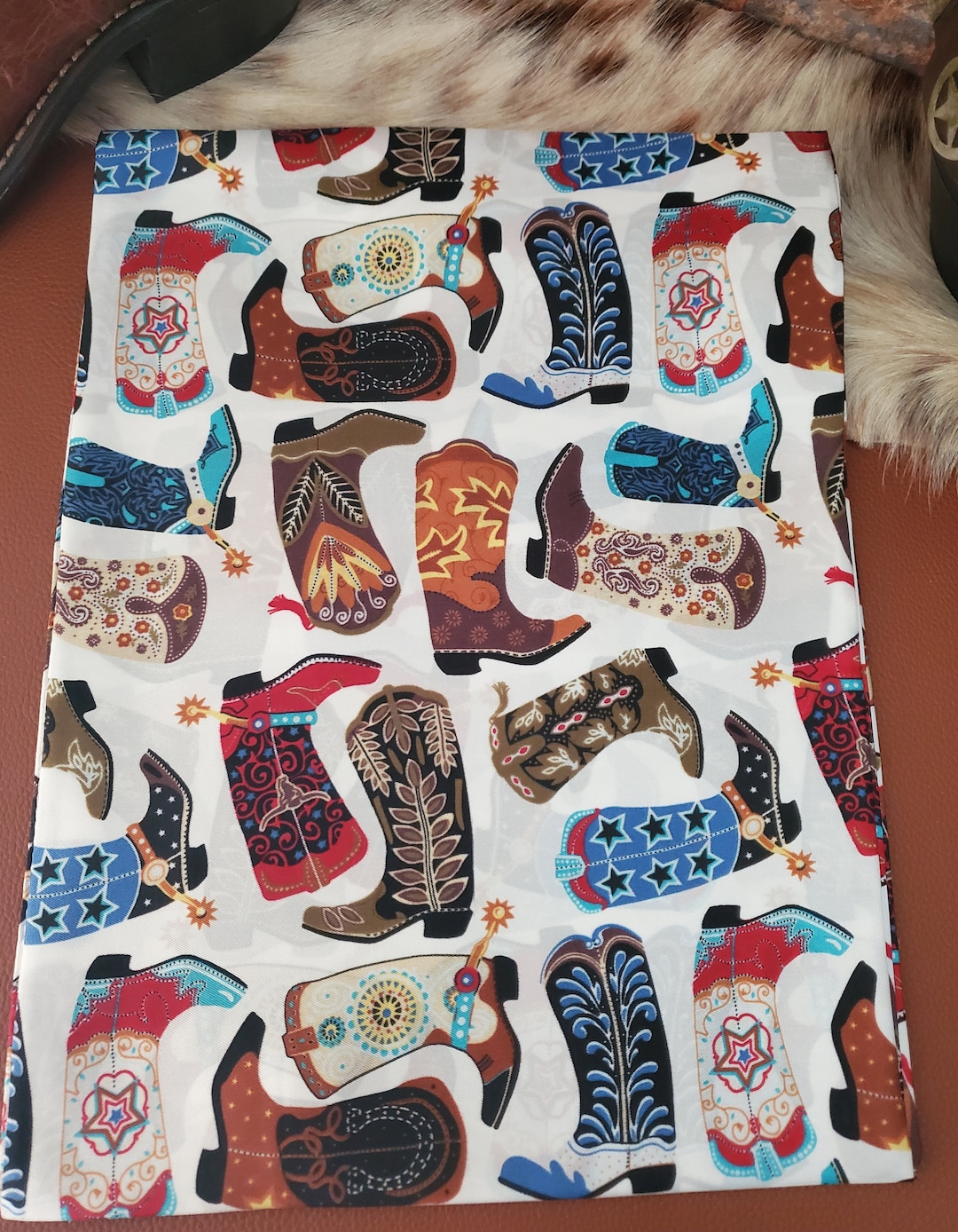 Cowboy Boot Silk Wild Rag Western, Cowboy, SASS, Bandana, Neck Scarf ...