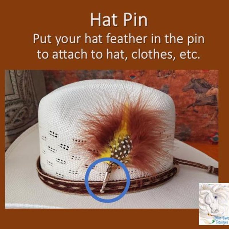 Metal Feather for Hats - Etsy