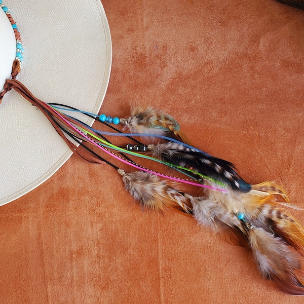 Hat With Feathers - Etsy