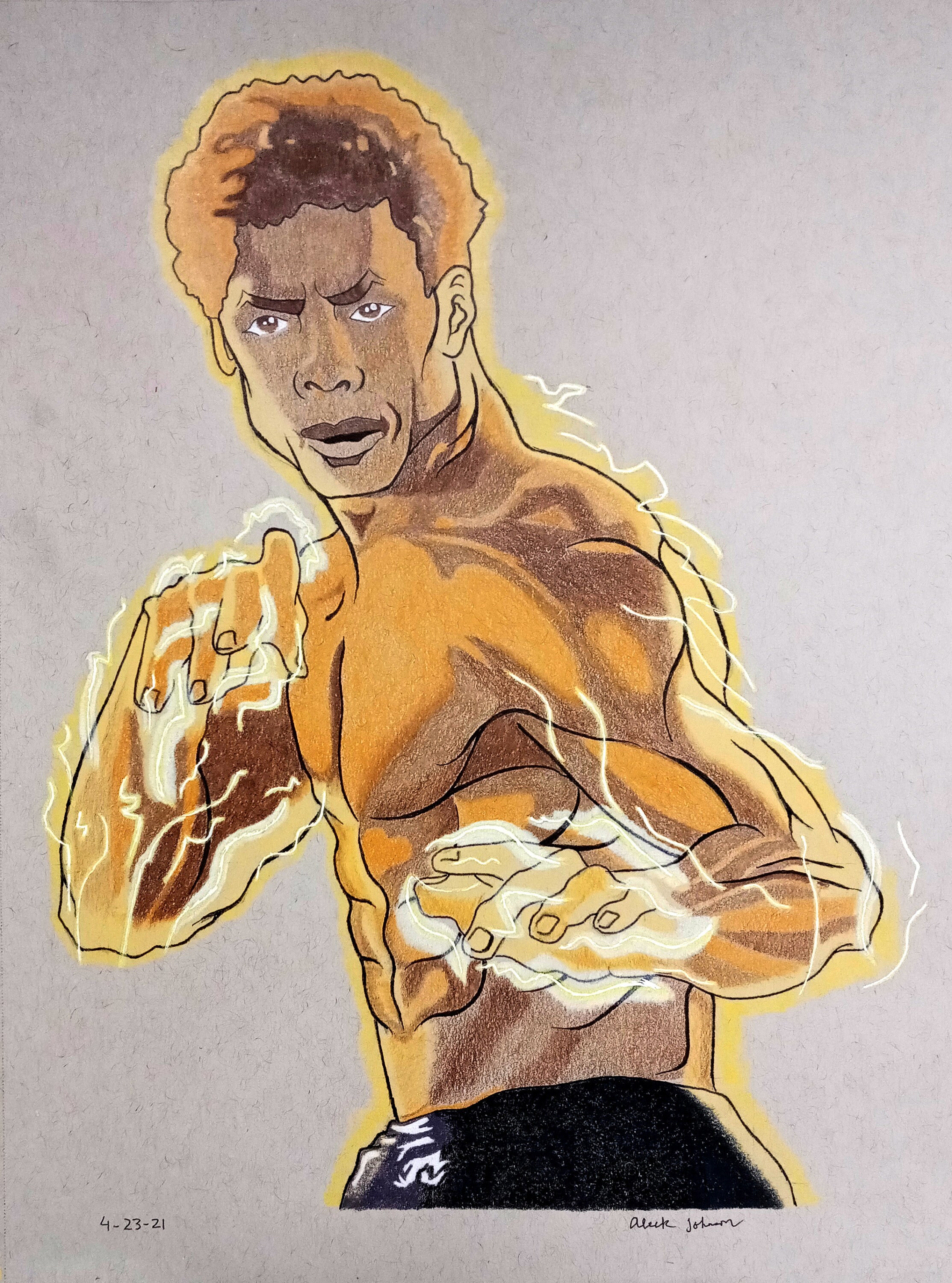 Bruce Leroy canvas Print 24in. X 36in. - Etsy