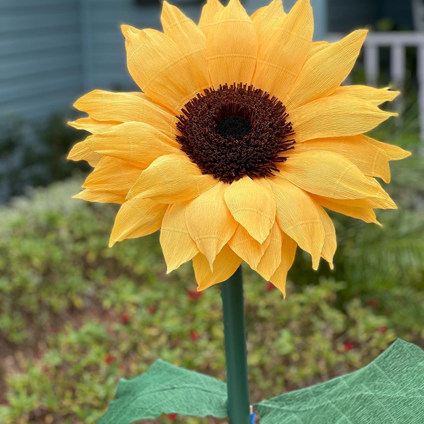 Sunflower, Crepe Paper Sunflower, Giant Sunflower, Paper Sunflower ...