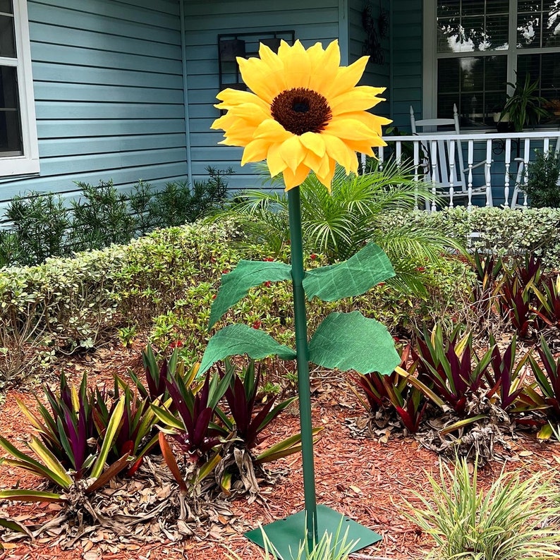 Sunflower, Crepe Paper Sunflower, Giant Sunflower, Paper Sunflower ...