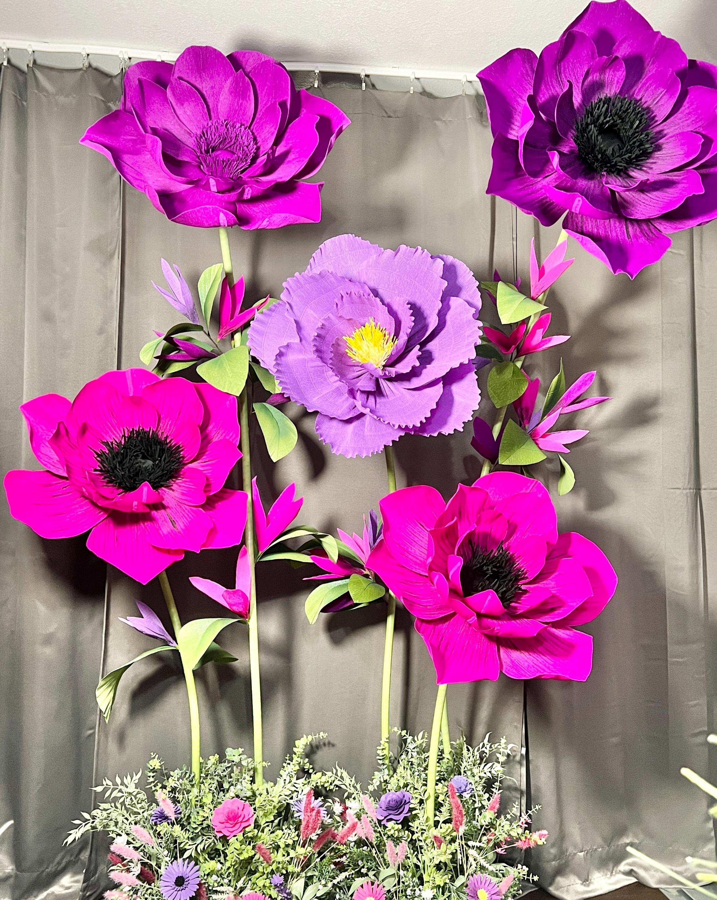 Crepe Paper Flower, Giant Paper Flower, Giant Crepe Paper Flower, Giant ...