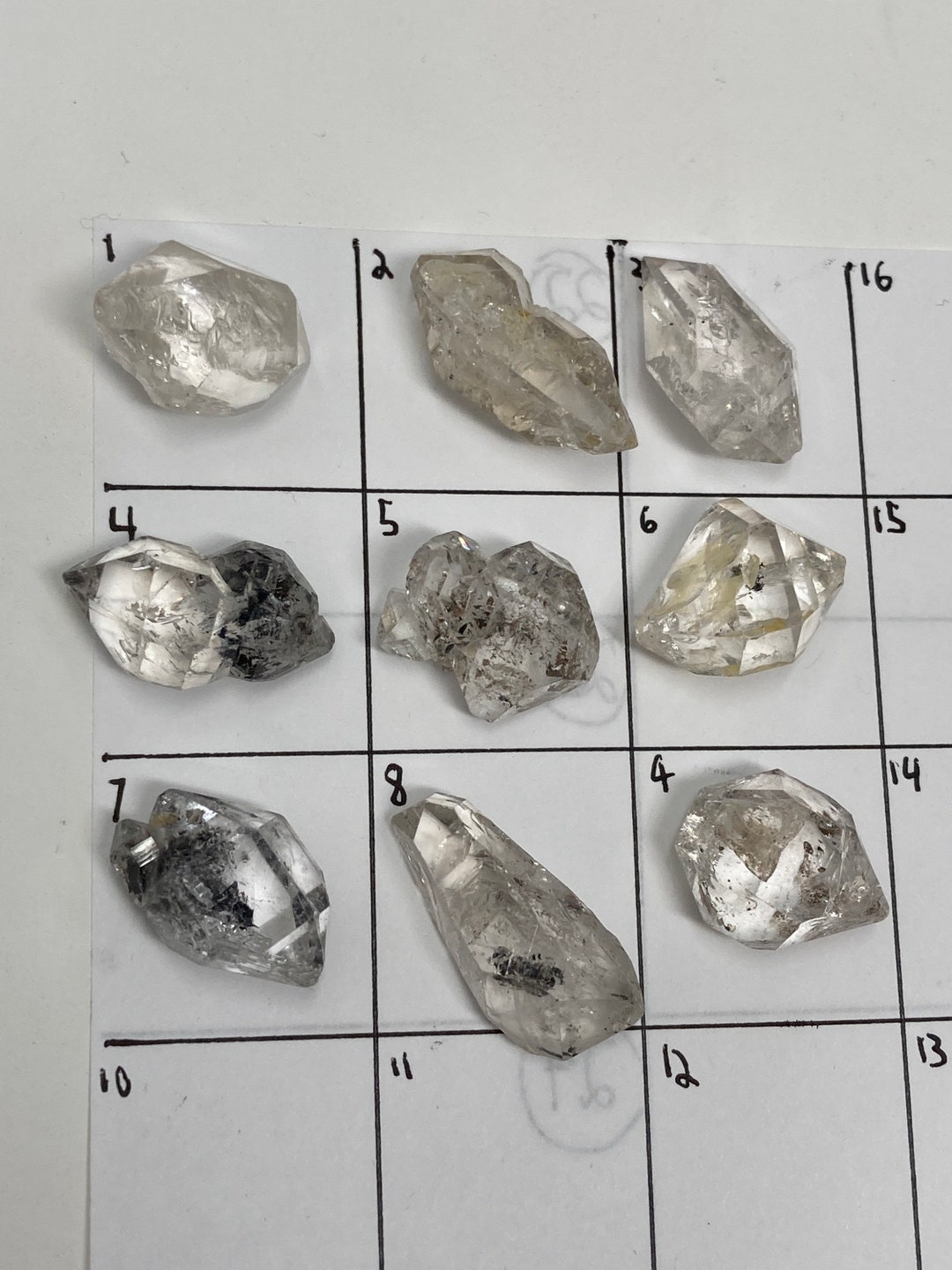 4-5g Special Herkimer Diamonds With Inclusions Herkimer Diamonds ...