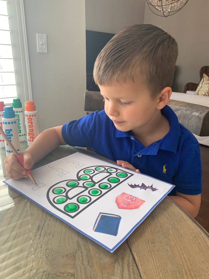 Alphabet Do-a-dot Letter Tracing Writing - Etsy Canada