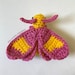 Pattern: Rosy Maple Moth Crochet Plushie - Etsy