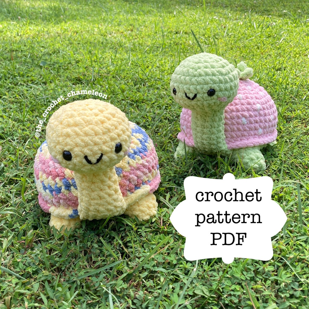 Pattern: Turtle Crochet Plushie | Includes Strawberry Turtle Pattern - Etsy